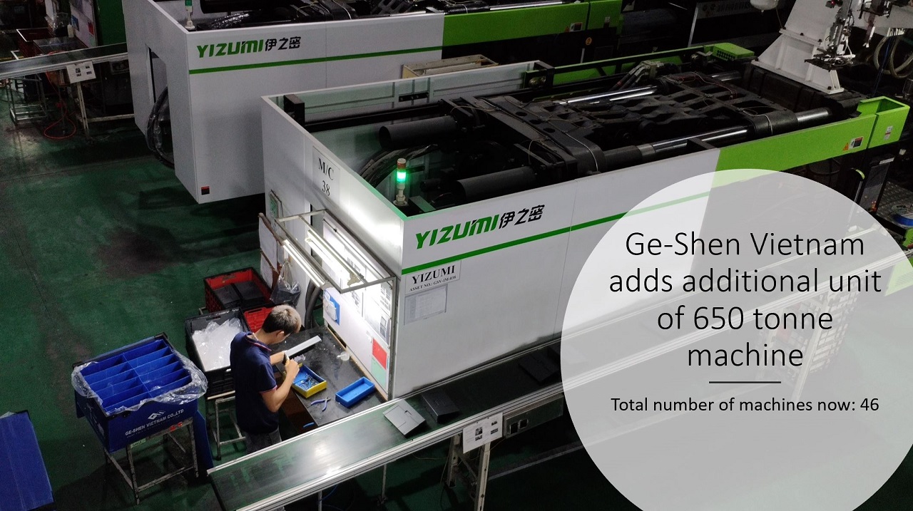New 650 tonne machine in Vietnam - Ge-Shen Corporation Berhad